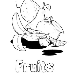 Lets Color All The Fruits Coloring Page : Kids Play Color