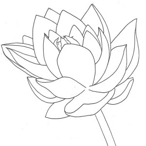 Lotus Flower Is A Symbol Of The Sun Coloring Page : Kids Play Color